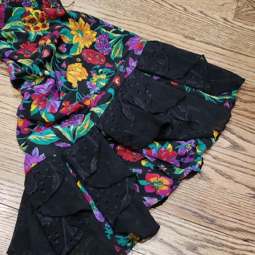 Vintage Susan Tudor Floral Dress - Gem